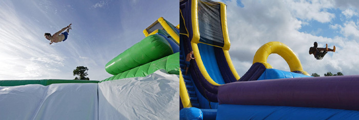 12 meters high adults giant inflatable dropkick water slide for outdoor ...