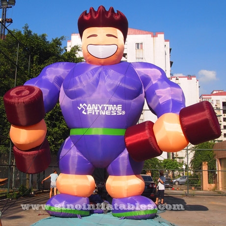 Outdoor 25' high giant inflatable fitness muscle man for anytime ...